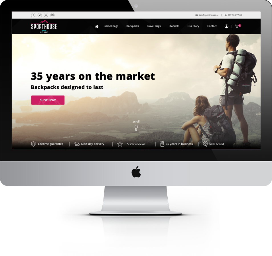 SportHouse - Ireland Website Design
