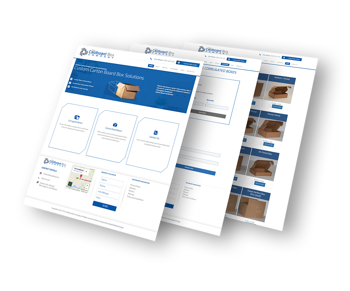 The Cardboard Box Company Website | Ireland Website Design - Ireland ...