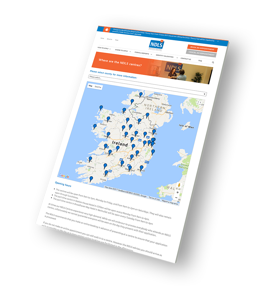 National Driving License Service (NDLS) Website Case Study - Ireland ...
