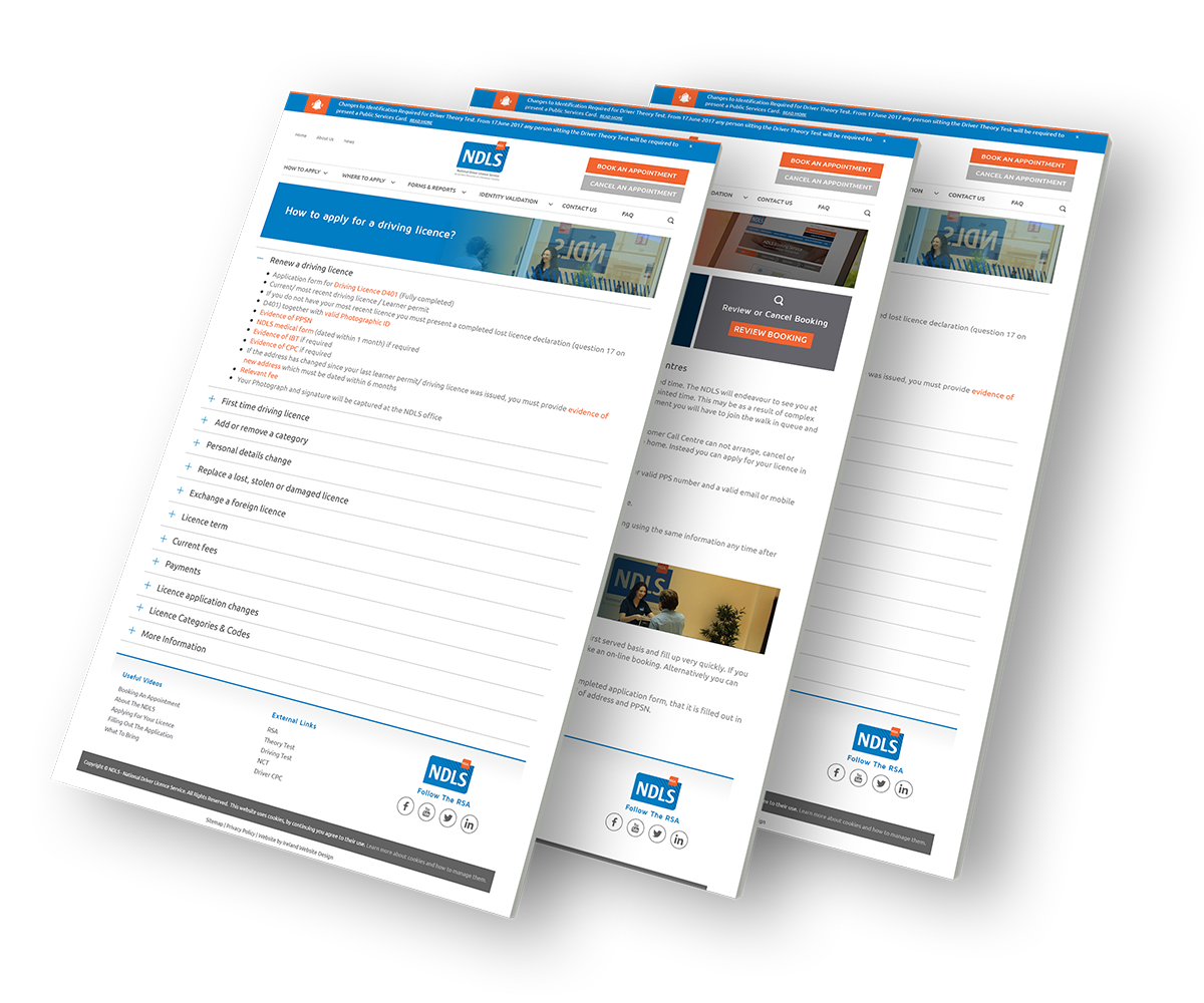 National Driving License Service (NDLS) Website Case Study - Ireland ...